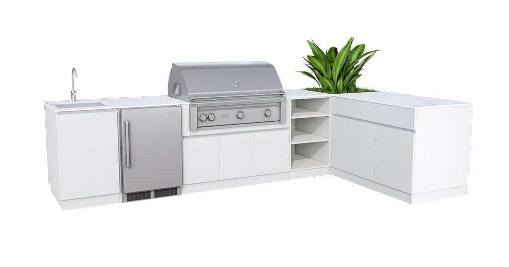 Modular Aluminum Outdoor Kitchen Cabinet China Supplier-SPACE